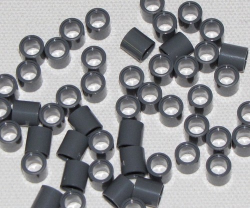 Lego Lot of 50 New Dark Bluish Gray Technic Pin Connector Round 1L ...