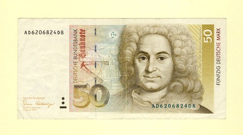 GERMANY, DEUTSCHLAND 50 FUNFZIG DEUTSCHE MARK 1989 P-40a VF++ | eBay