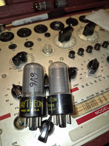 2 strong premium Raytheon Silver glass 6V6GT / 6V6 tubes #GM100 | eBay