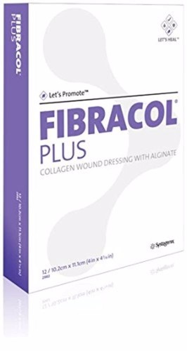 532982 - FIBRACOL Plus Collagen Wound Dressing 4 x 4-3/8, Large (12 ...