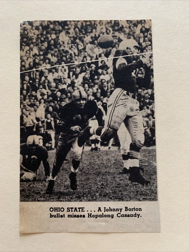 Johnny Borton Ohio State Buckeyes 1953 College Football Pictorial Panel ...