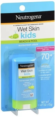 Neutrogena Wet Skin Kids SPF 70 Sunscreen Stick 0.47 Oz - Lot of 5 (EXP ...