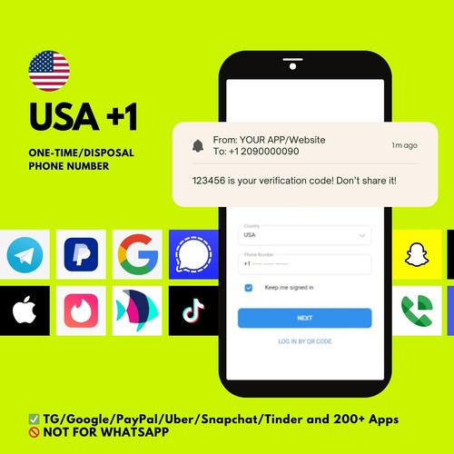 USA One-Time Phone Numbers for SMS verification codes, OTP, 2FA, No SIM ...