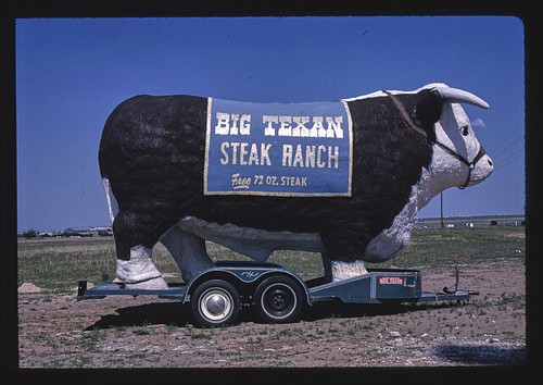 Photo:Bull-Big Texan sign, Amarillo, Texas | eBay
