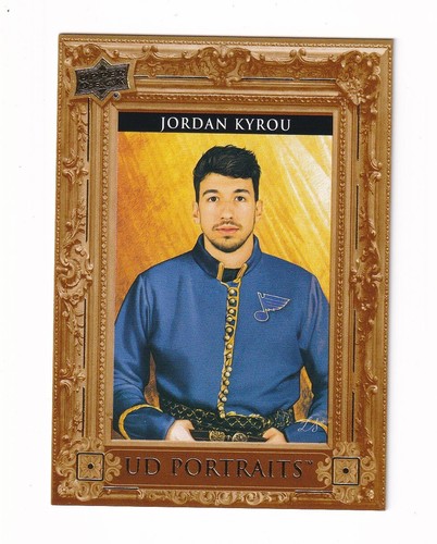 2023-24 UPPER DECK SERIES 2 HOCKEY JORDAN KYROU UD PORTRAITS CARD P37 ...