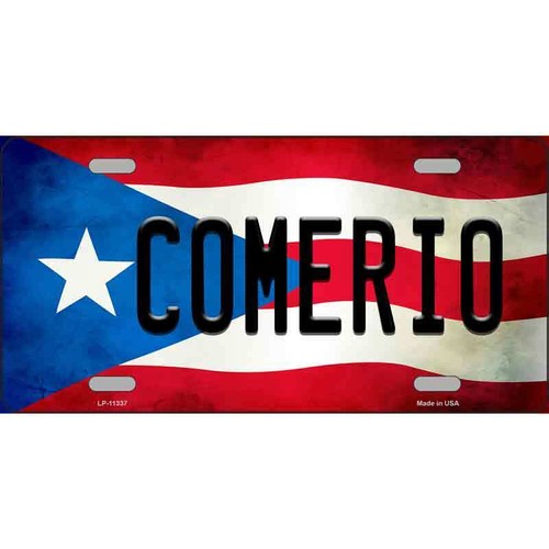 Comerio Puerto Rico Flag License Plate Tag Metal Novelty LP-11337 | eBay