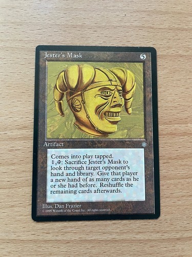 Magic: The Gathering MTG - Rare 1x Jester's Mask Card - Ice Age | eBay