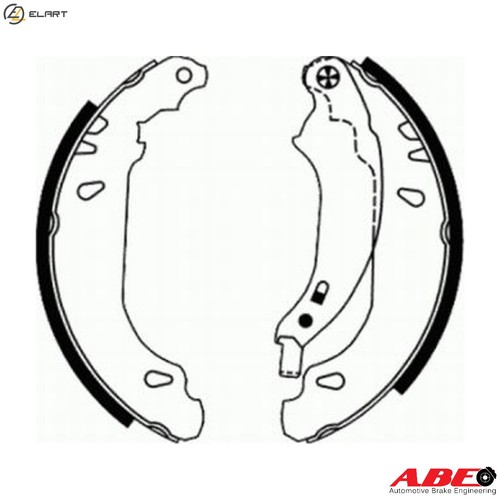BRAKE SHOE SET C0R016ABE FOR RENAULT CLIO/II/Mk/MIO/SYMBOL/Hatchback ...