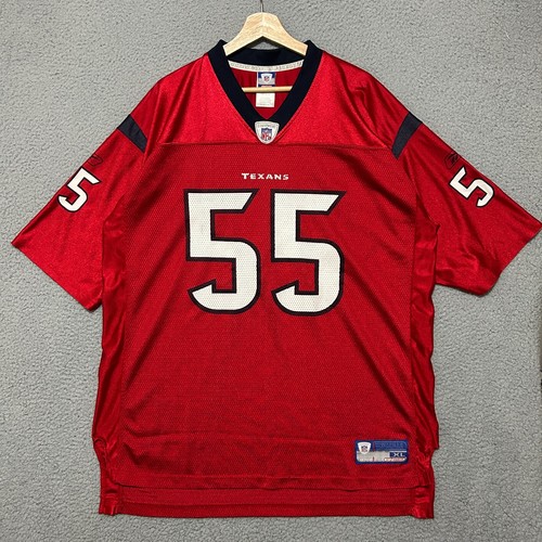 Vintage Y2K Houston Texans #55 Jamie Sharper Reebok Jersey Men XL Red ...