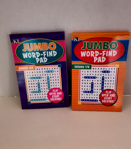 Set of 2 Kappa Jumbo Word Find Pads-Volumes 169 and 170-Brand New!! | eBay