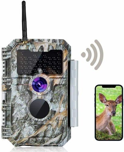 64MP 1296P Game Trail Camera Wireless Bluetooth WIFI Night Vision No ...