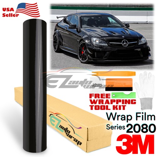 Genuine 3M 2080 Series G12 Gloss Black Vinyl Wrap Vehicle Film Decal ...
