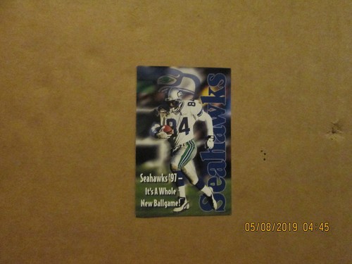 NFL Seattle Seahawks Vintage Circa 1997 Team Logo Football Pocket ...