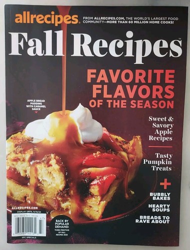 allrecipes Fall Recipes Magazine FAVORITE FLAVORS of the SEASON 2024 | eBay