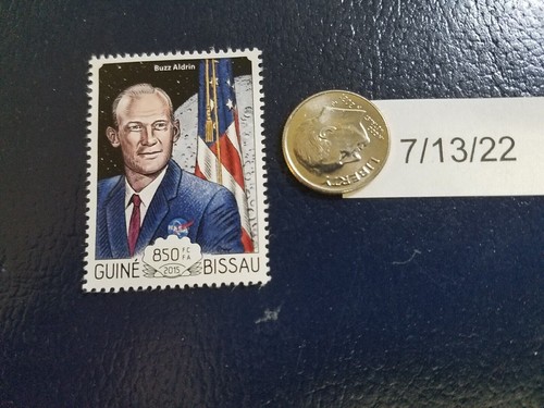 Buzz Aldrin American former astronaut 2015 Guine Bissau Perforated ...