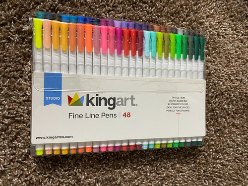 KingArt Fine Line Color Ink Pens, Set of 48, Assorted | eBay