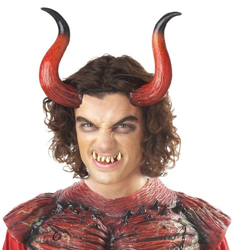Hellion Devil Horns and Teeth Halloween Set Genuine California Costumes ...