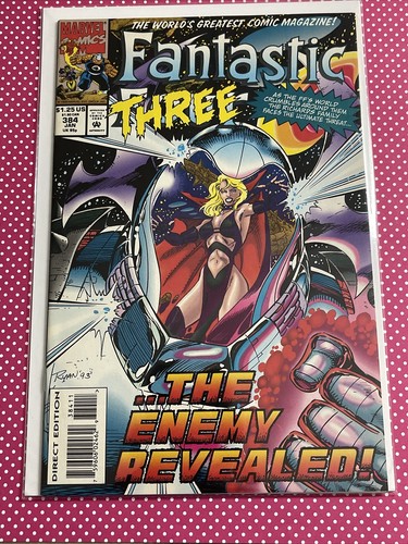 FANTASTIC FOUR #384 ANT-MAN JOINS MALICE PSI-LORD LYJA PAUL RYAN 1993 ...