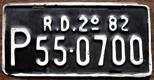 DOMINICAN REPUBLIC License Plate 1982 - Perhaps Unused #P 55-0700 | eBay