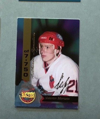 VALENTIN MOROZOV Red Army Russia 1994 Hockey Certified #'d AUTOGRAPH RC ...