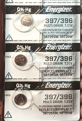 3 Pc's Energizer 397 Batteries /Converts to SR726SW FREE Shipping | eBay