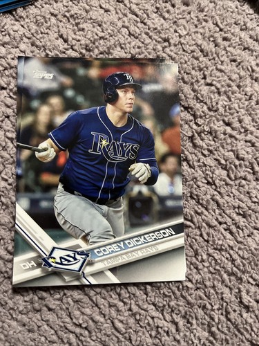 2017 Topps Series 1 Baseball Card #165 Corey Dickerson Rays | eBay