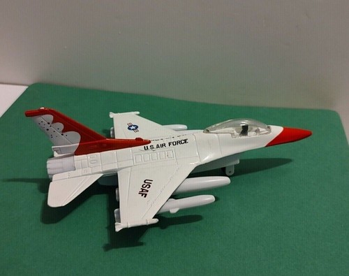 Toysmith US Air Force F-16 Fighter Jet Collectible Toy TMLM USAF Metal ...