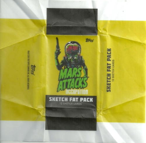 2016 Topps Mars Attacks Occupation - Sketch Fat Pack Wrapper (No Cards ...
