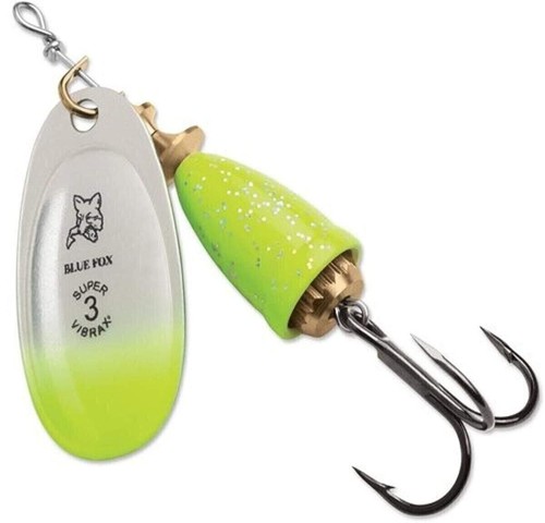 Blue Fox Classic Vibrax 03 Chartreuse Green Candyback 1/4 Ounce | eBay