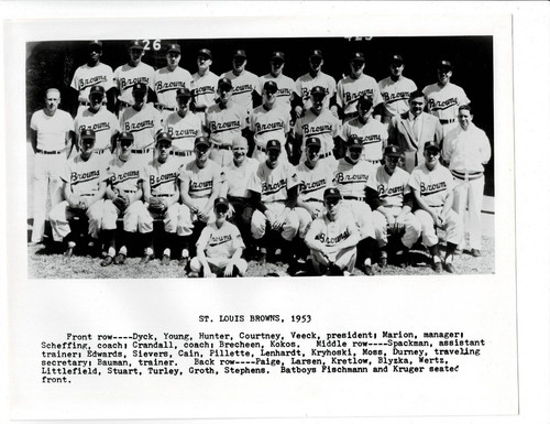 1953 St Louis Browns Team Picture Reprint B&W 8X10 | eBay