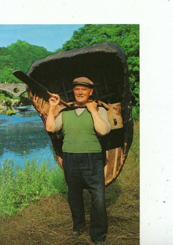 Wales Postcard - Welsh Coracle - Ref 17918A | eBay