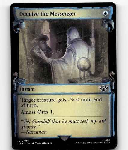MTG Deceive the Messenger (Showcase Scrolls) 498 The Lord of the Rings ...