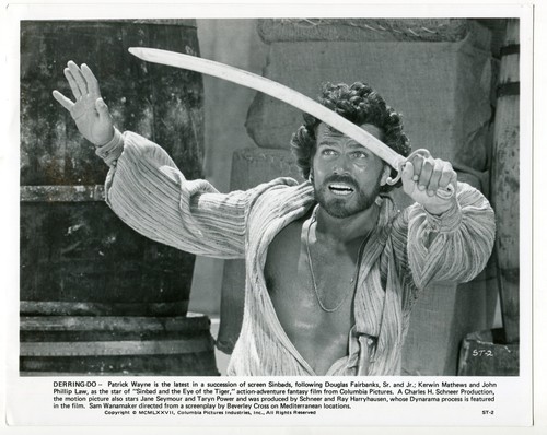 Sinbad And The Eye Of The Tiger-Patrick Wayne-8x10-B&W-Still-Action-VG ...