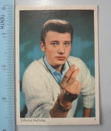 Vintage Asian Trading Collector Cards Singer - JOHNNY HALLIDAY #1 | eBay