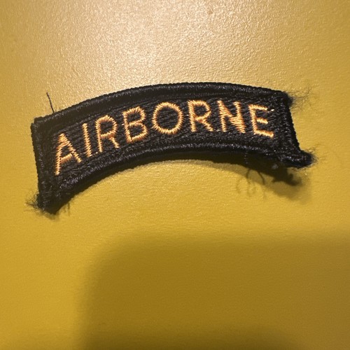 US Army Airborne Tab Patch Yellow/black | eBay