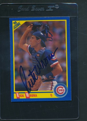 1990 Score #557 Rick Wrona Cubs Signed Auto *B5845 | eBay