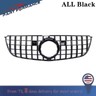 Front Bumper Grille GT Look For Benz GLS X166 2016-2019 Chrome Black ...