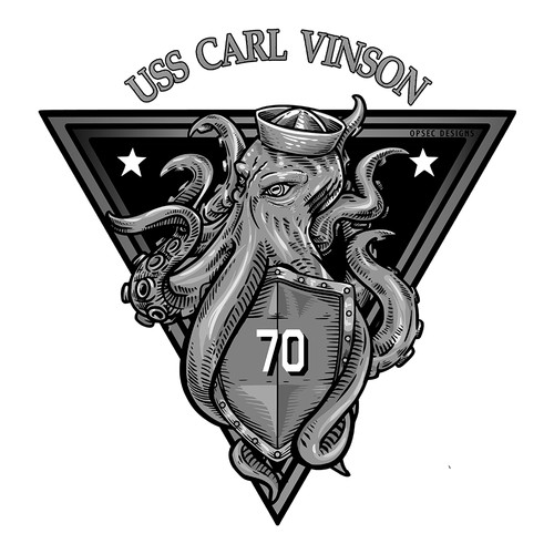 USS Carl Vinson CVN-70 Hull Number US Navy Pride Veteran 4" Military ...