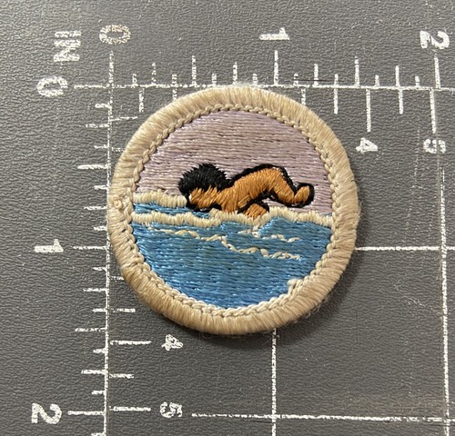 Vintage Boy Scouts of America BSA Swimming Merit Badge Patch Required ...