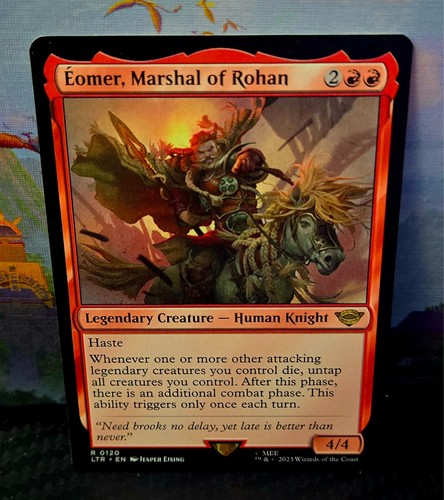 magic the gathering - Eomer, Marshal of Rohan - Rare - LOTR - Legendary ...