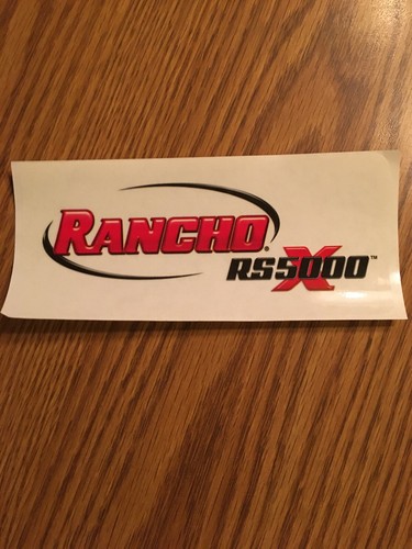 Rancho RS5000 Shock Absorber Sticker/Decal 5-1/2" x 2-1/2 ...