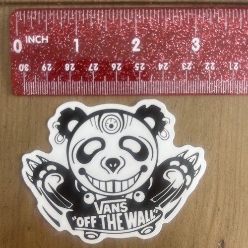 Vans Off The Wall Panda Bear Skateboarding Sticker | eBay