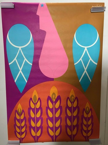 Virgo Vintage Zodiac Poster 24 1/2 x 35 Astrology 1969 Gerry & Joe ...