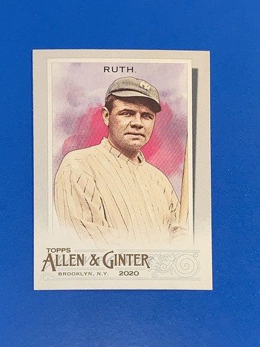 2020 Topps Allen & Ginter Babe Ruth Baseball Card #31 New York Yankees ...