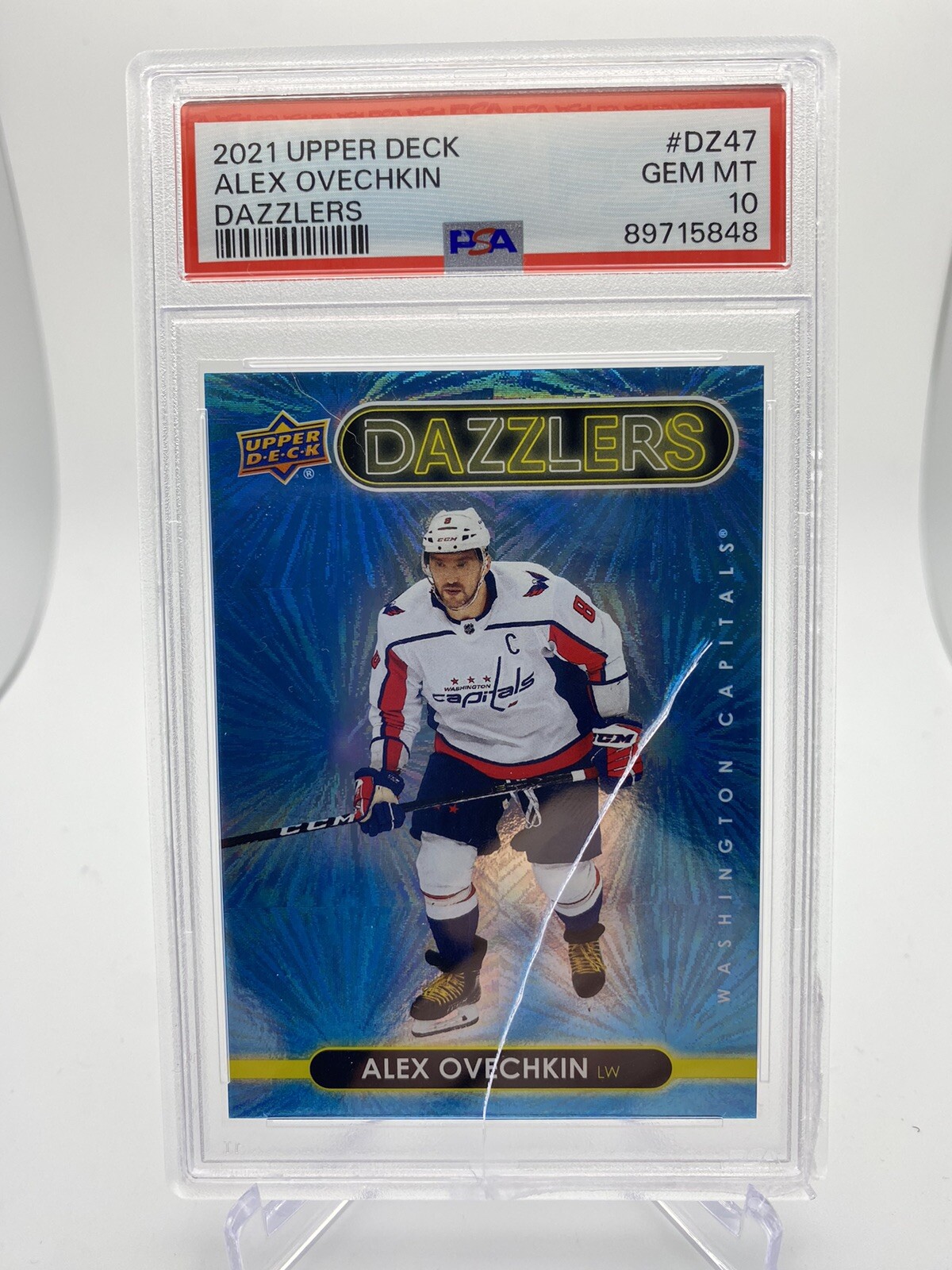 Alexander Ovechkin 2021 Upper Deck #DZ-47 Dazzlers - Blue Price Guide ...