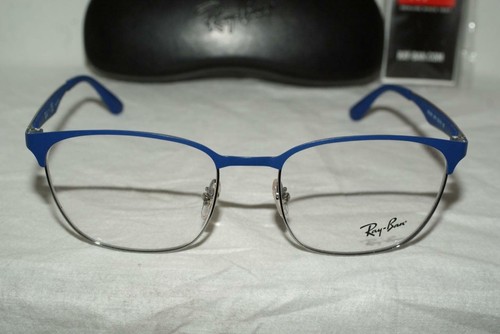 Brand New Authentic Ray-Ban RB 6356 Color 2876 Silver/Blue Size 52-18mm & Case! | eBay