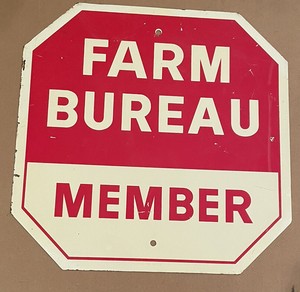 Farm Bureau Sign In other Collectible Agriculture Advertising for sale ...