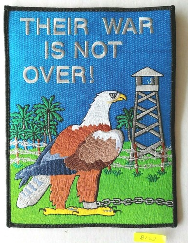 POW JACKET PATCH "THEIR WAR IS NOT OVER" - RARE MANUFACTURE SAMPLE 5.5 ...