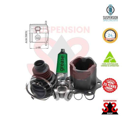 Front Axle Cv Joint Kit, Drive Shaft Suit AUDI A6 1.8 TFSI 4G0407271F ...