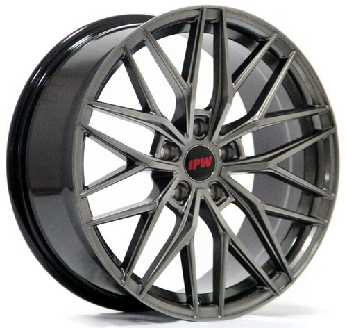 Set of 4 Hyper Black Wheels 18x8.0 +35 5x114.3 Rims Set Fit Honda Acura ...